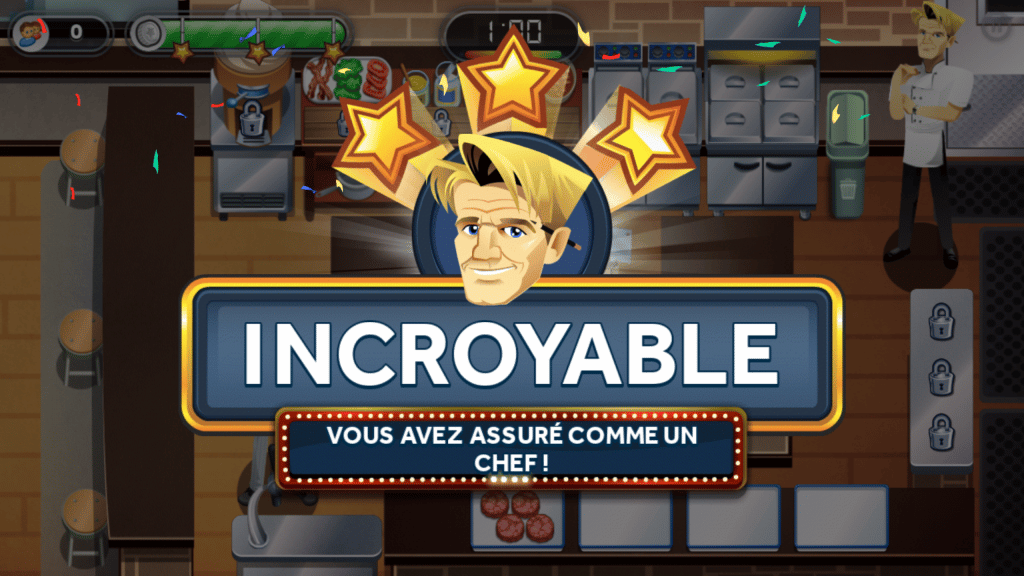 Nouvelle application culinaire : le jeu Gordon Ramsay Dash